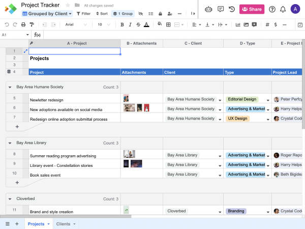 Project Tracker Template - Customizable for Any Project | Spreadsheet.com