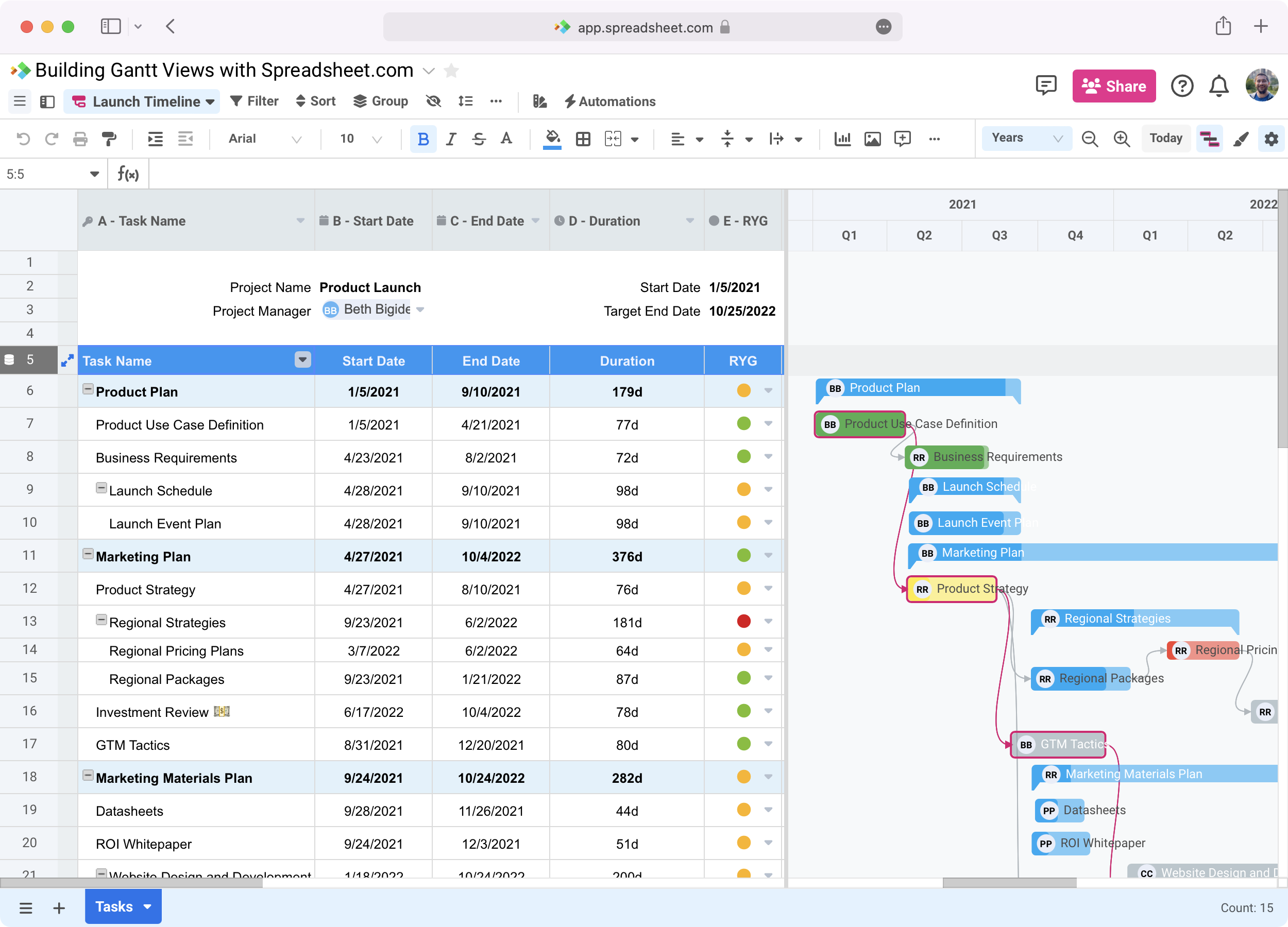 How To Build A Gantt Chart For Project Management
