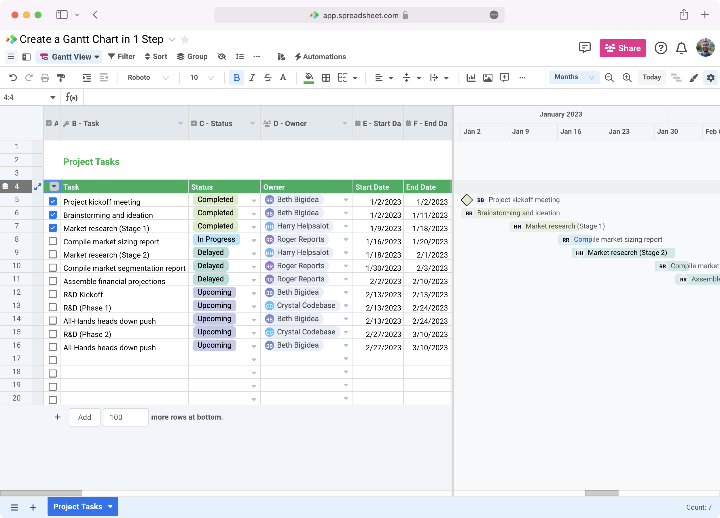 How To Create A Gantt Chart