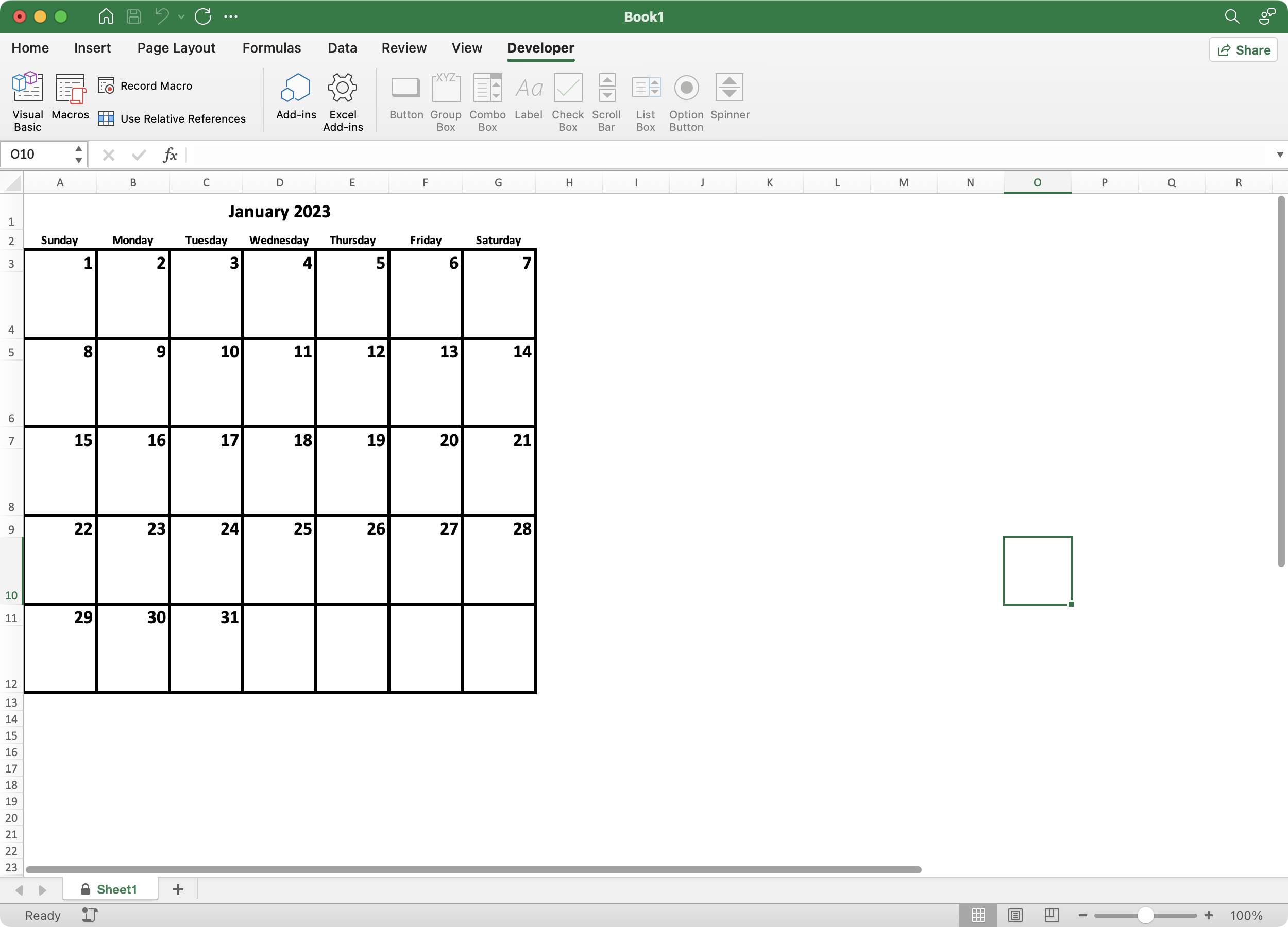 How To Create A Calendar Of Activities In Excel Printable Online