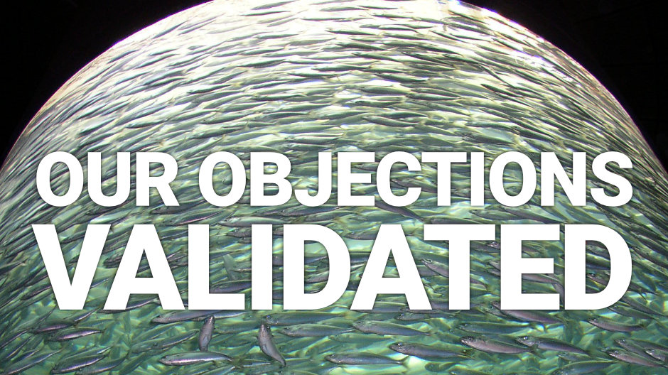 Our objections validated in a new technical paper