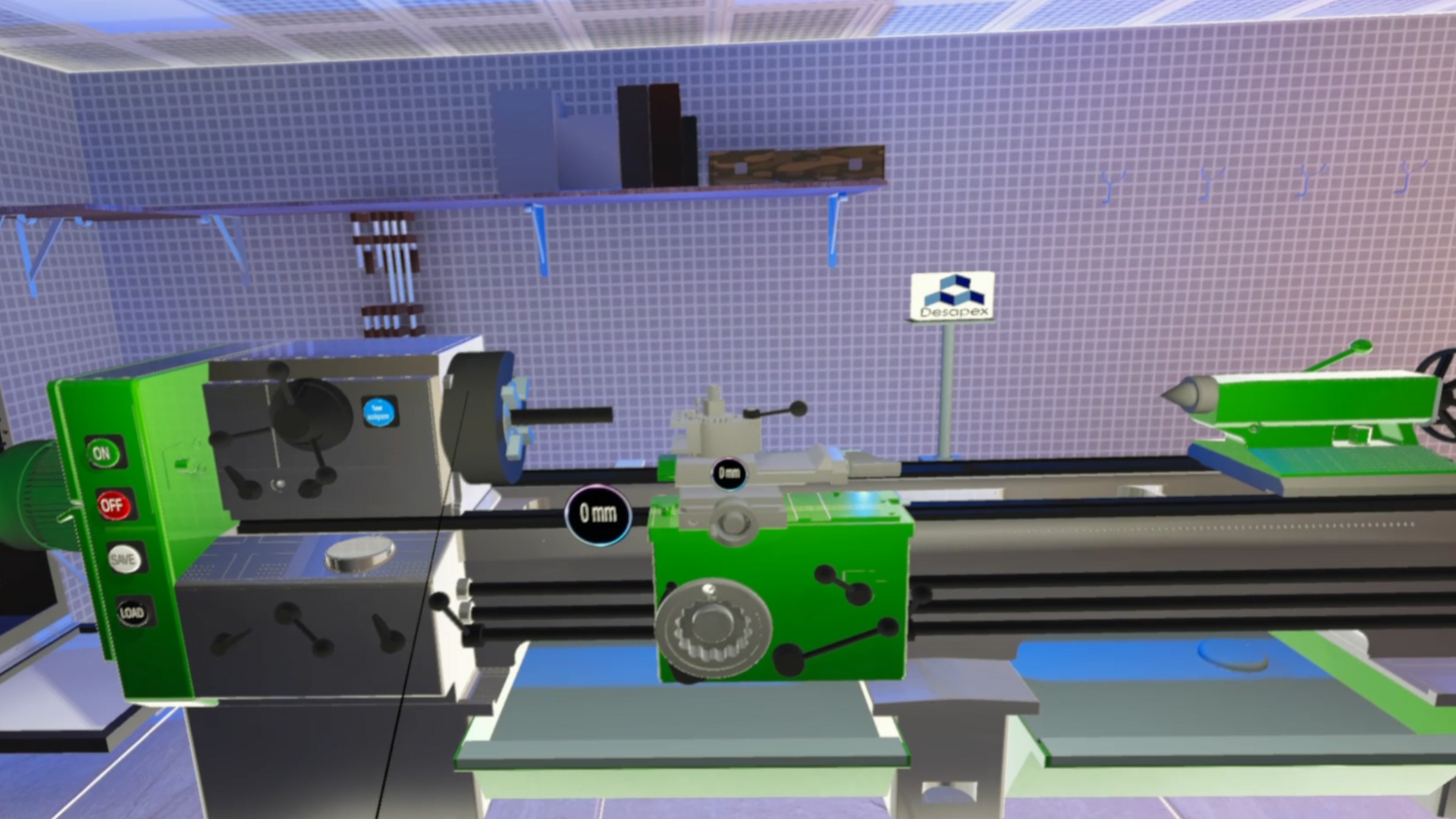 VR training | Lathe machine | Training material
