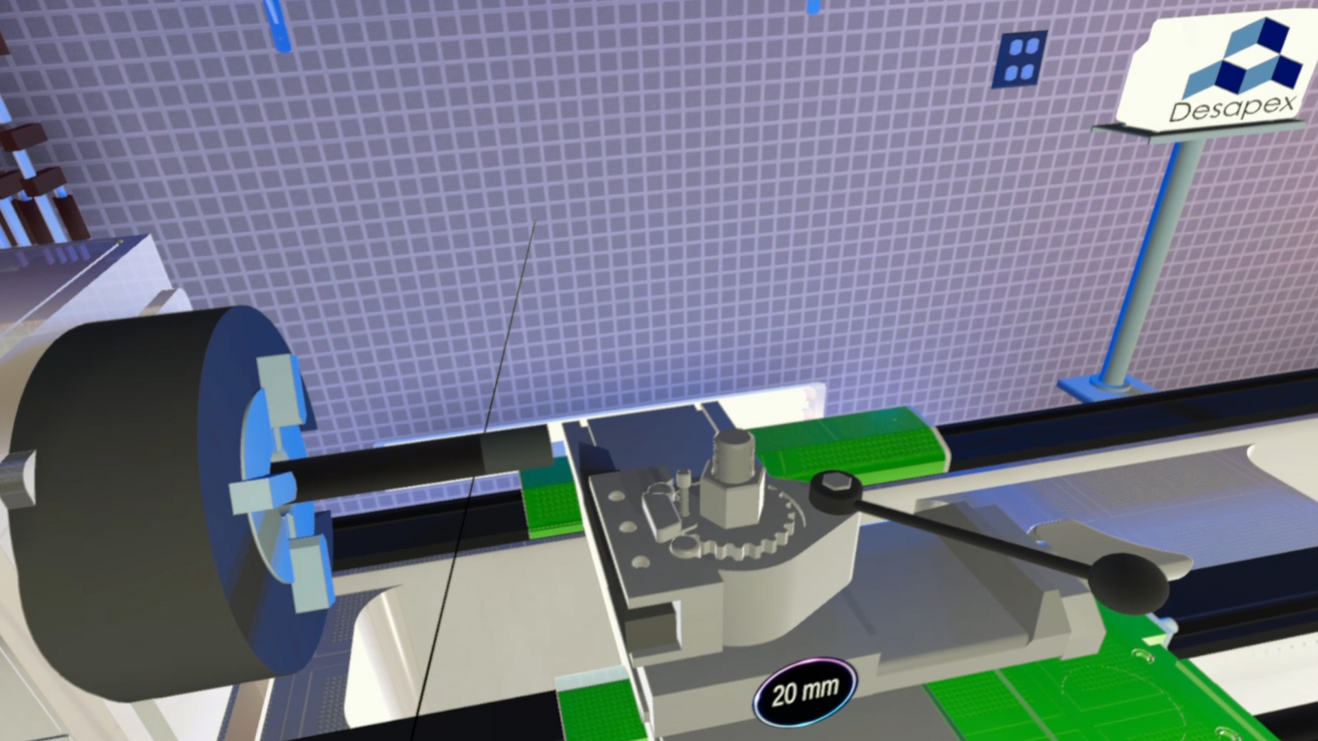 VR training | Lathe machine | Training material