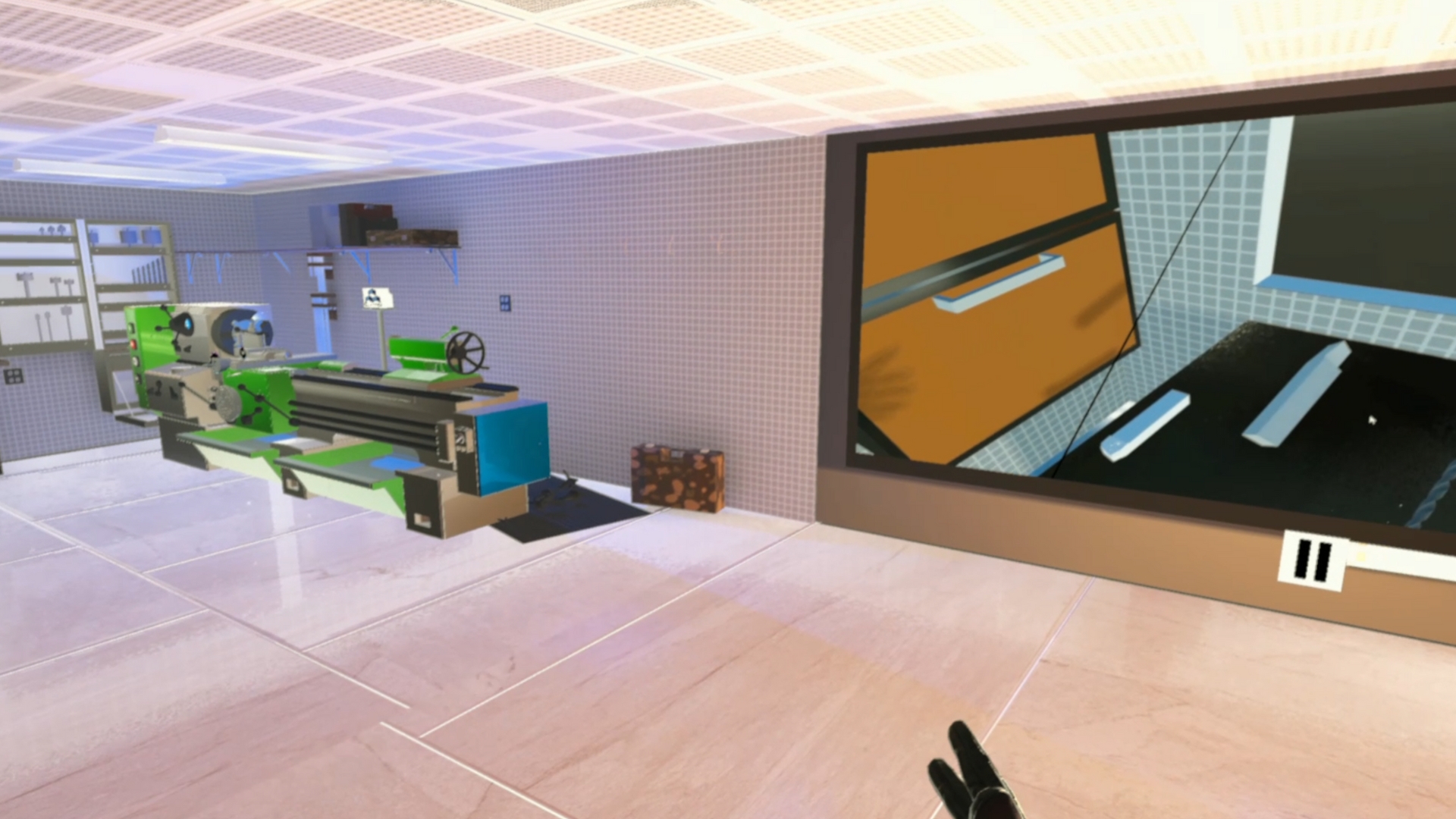 VR training | Lathe machine | Training material