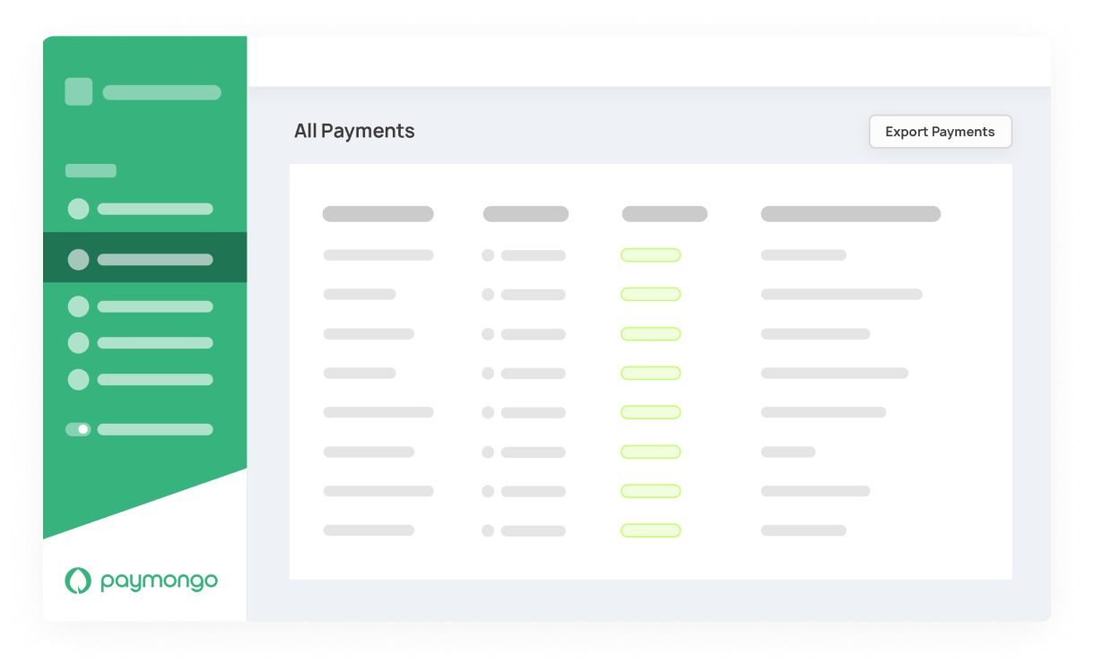 The PayMongo dashboard