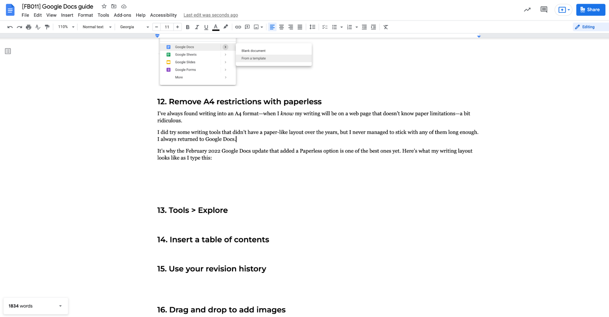 16 Google Docs pro tips for freelance writers (2022)