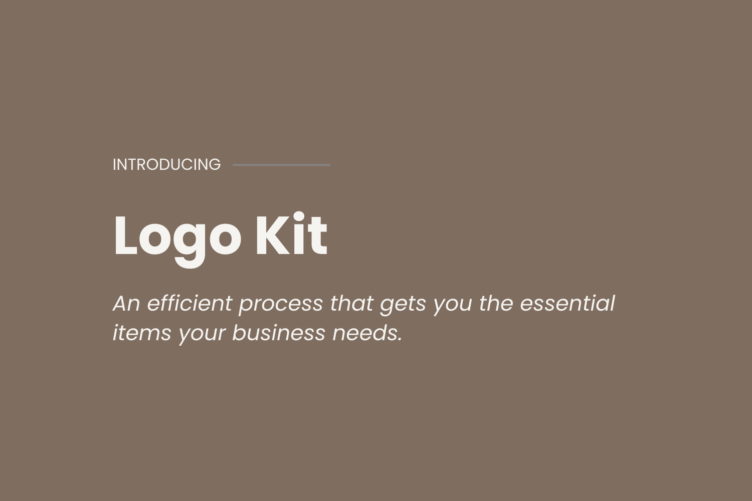 Logo Kit - The Essential Business Logo Items, Perfectly Packaged