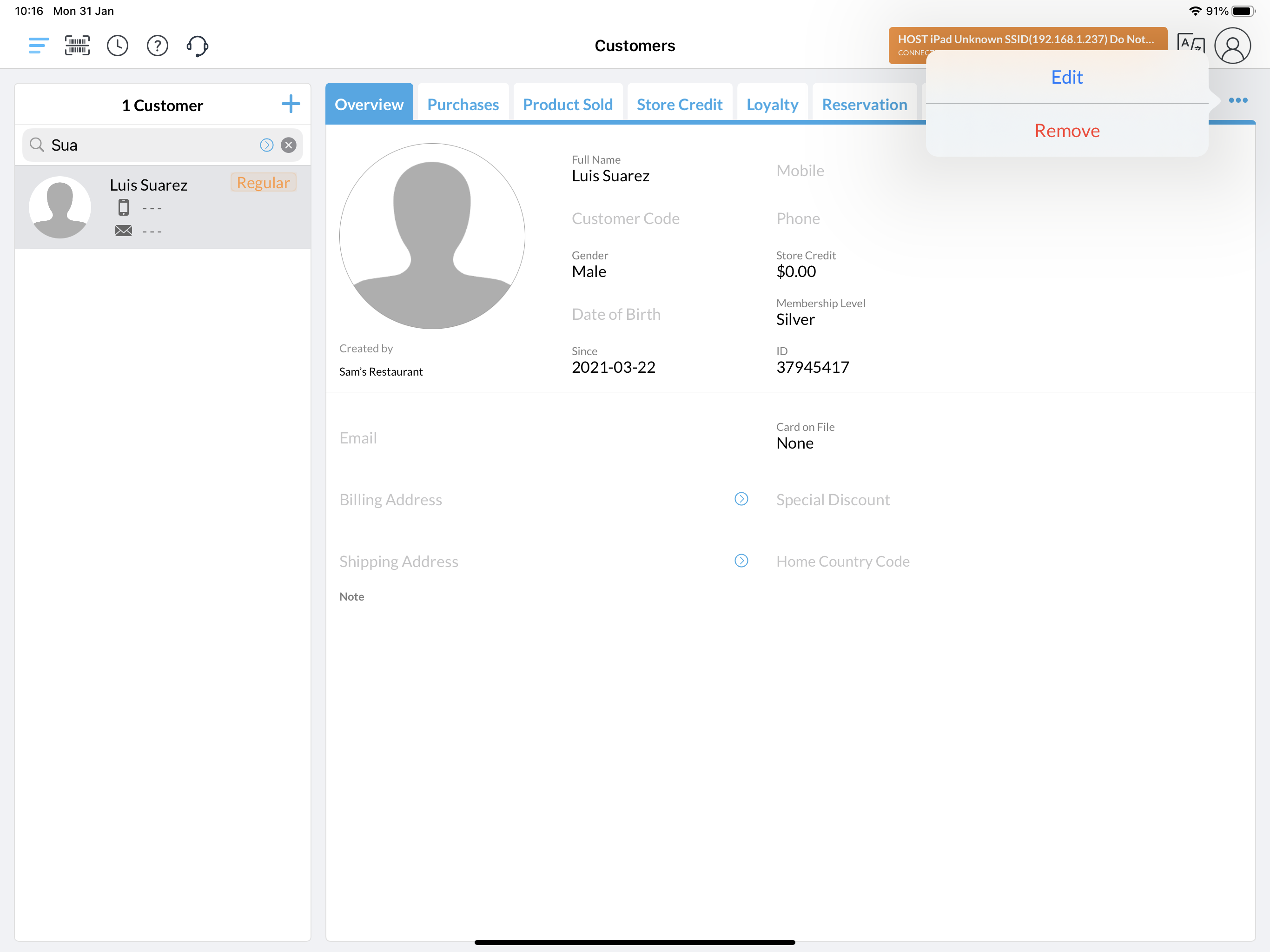 Membership Level Setting