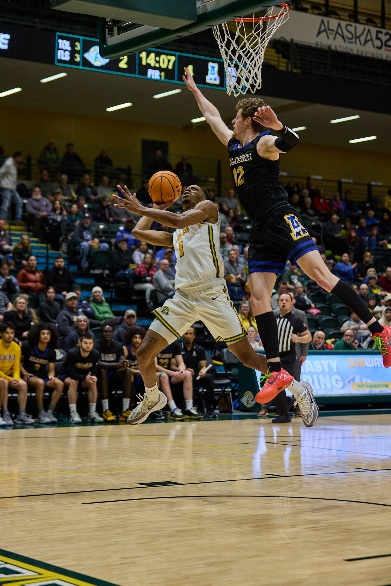Photos: UAA Men’s Basketball takes loss against UAF