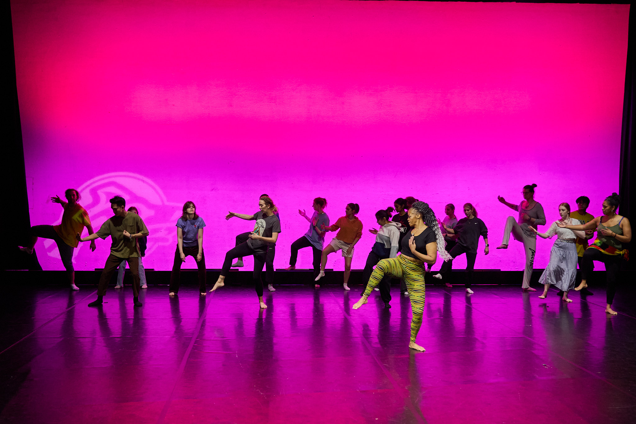 Photos: Guest instructor demonstrates West African Dance