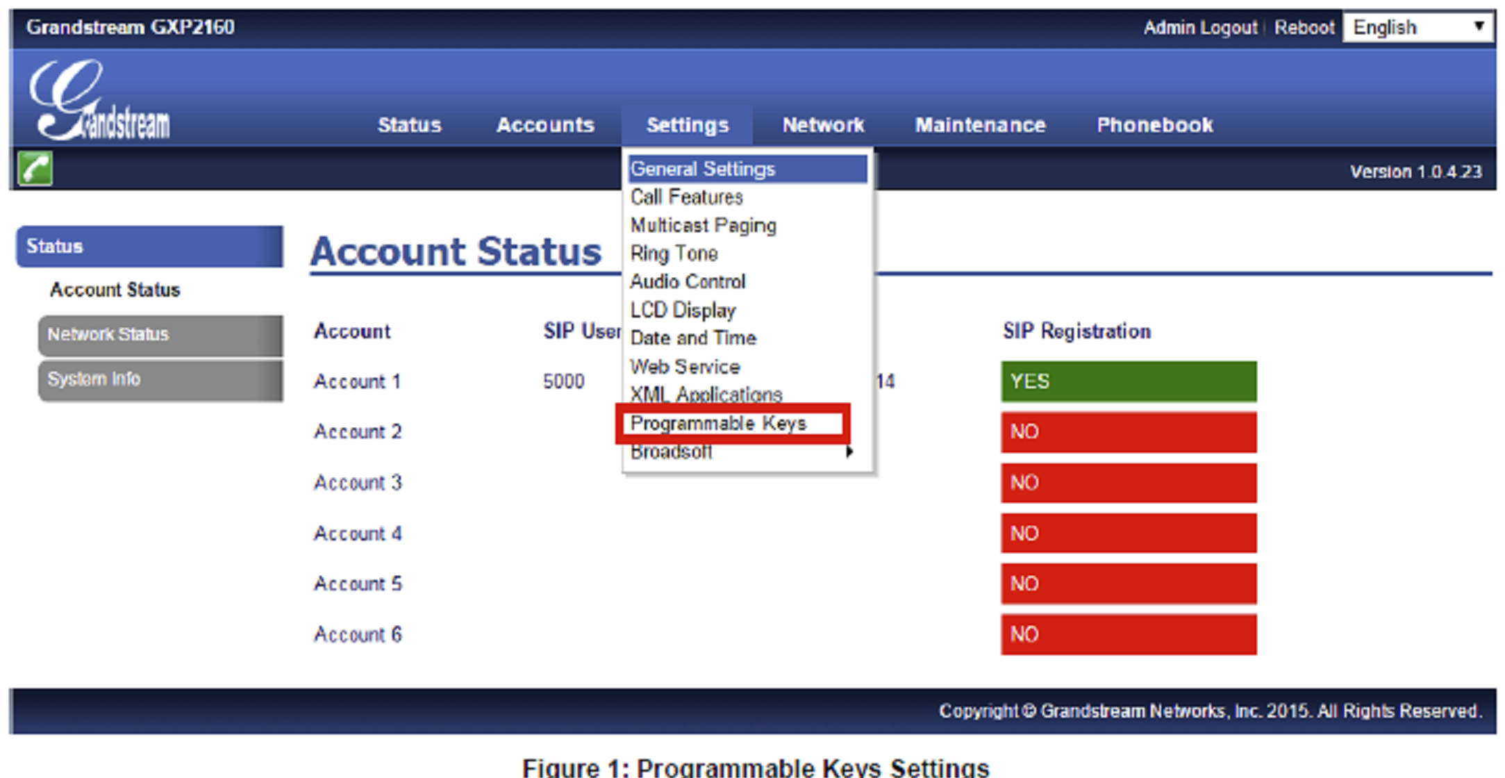 Using your Grandstream GXP2160