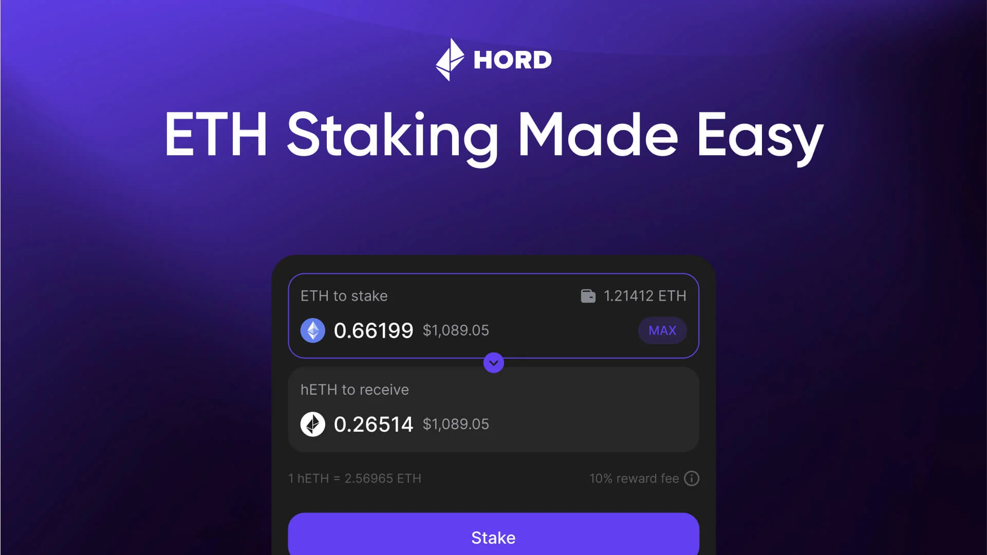 Secure Ethereum Staking With Hord Liquid Staking Protocol