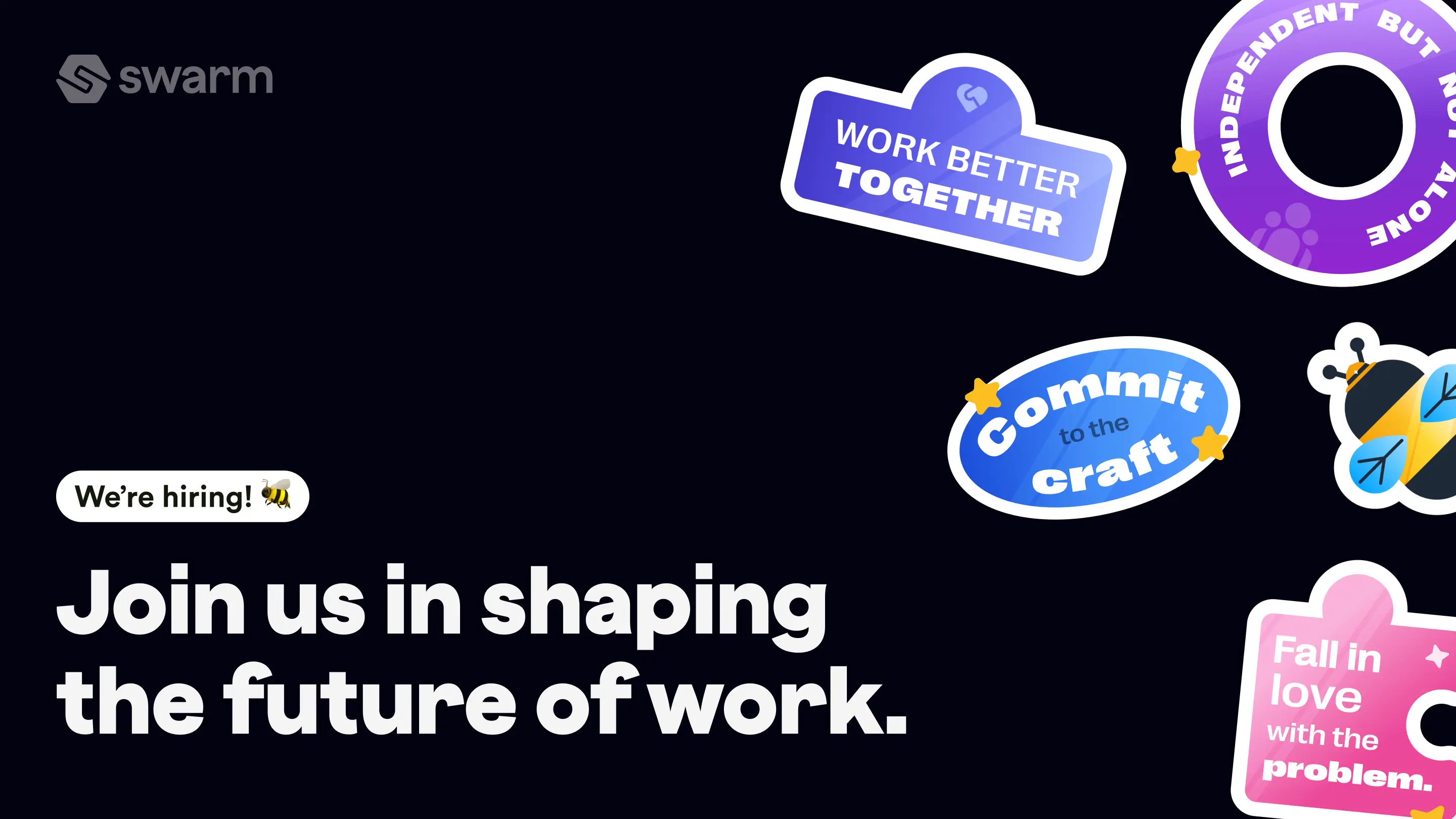 Careers at Swarm – We're hiring!