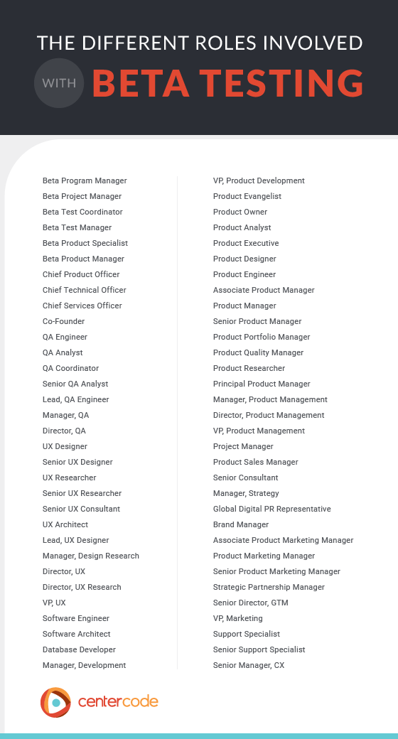 The Different Roles in Charge of Beta Testing | Centercode