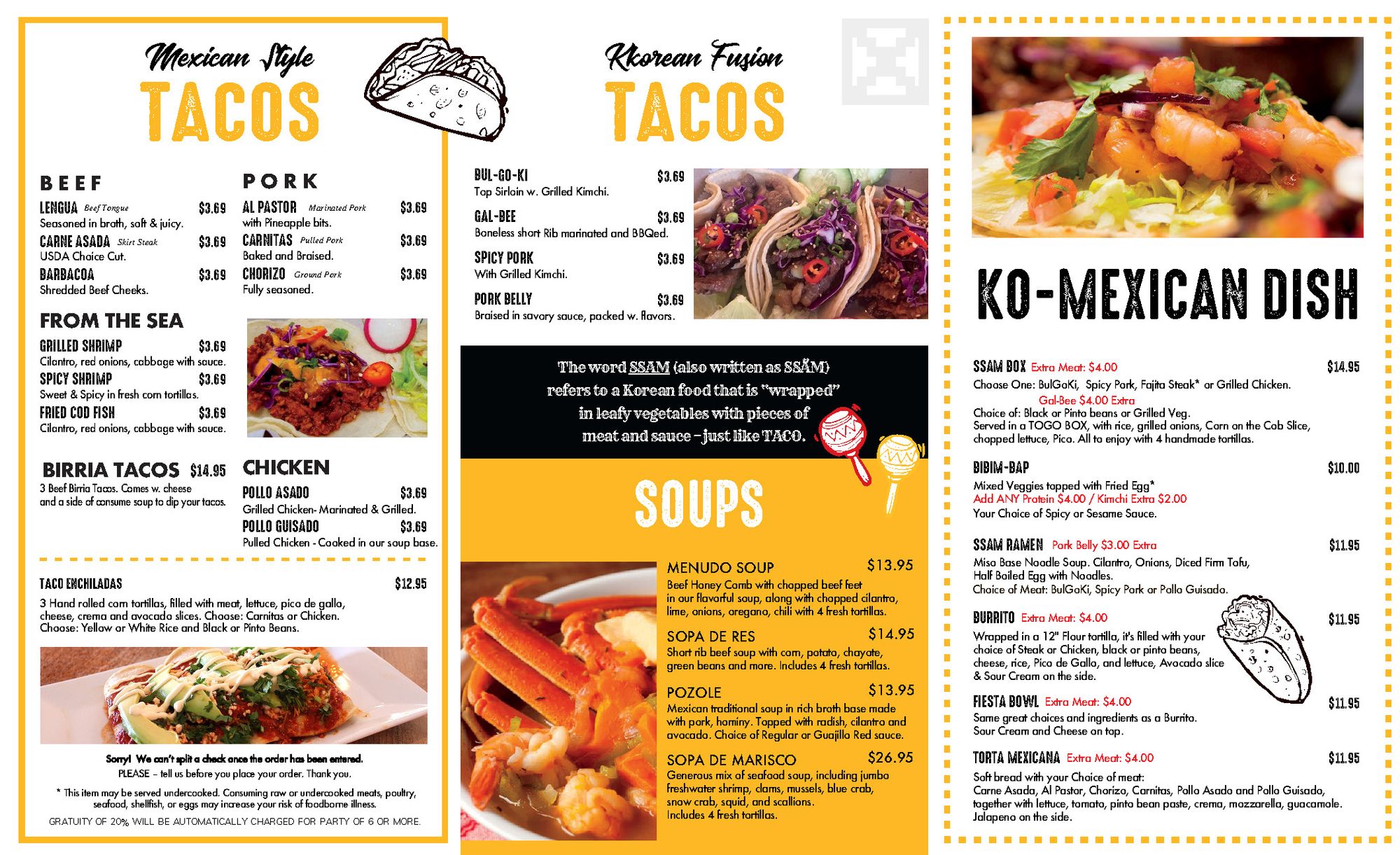 Taco Ssam — Mexican Korean Authentic & Fusion Flavors