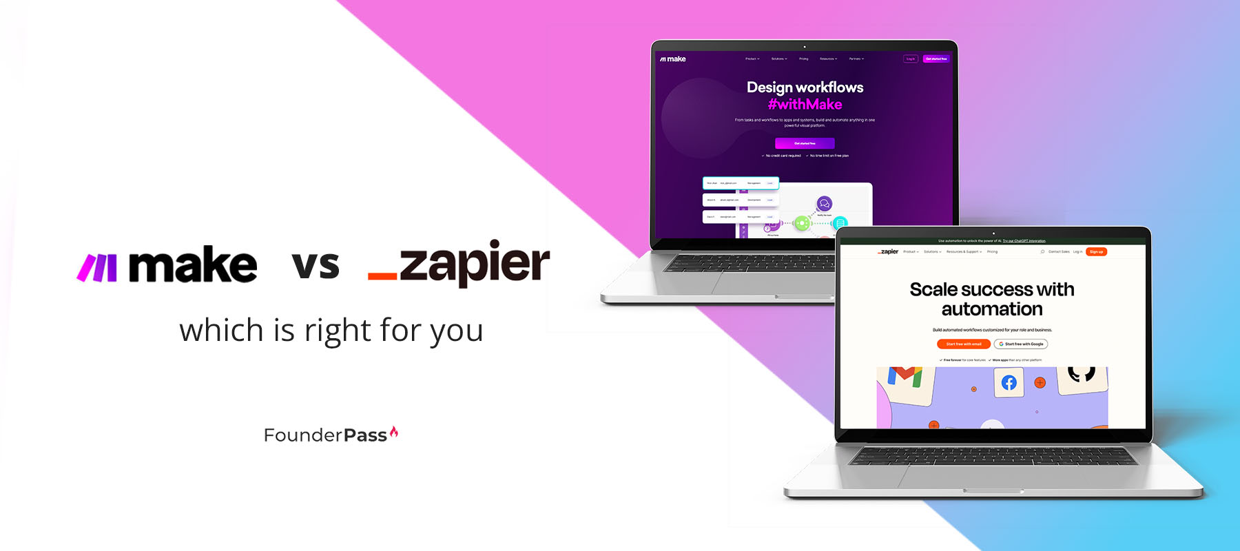 Make vs Zapier - Which is the best (2024)