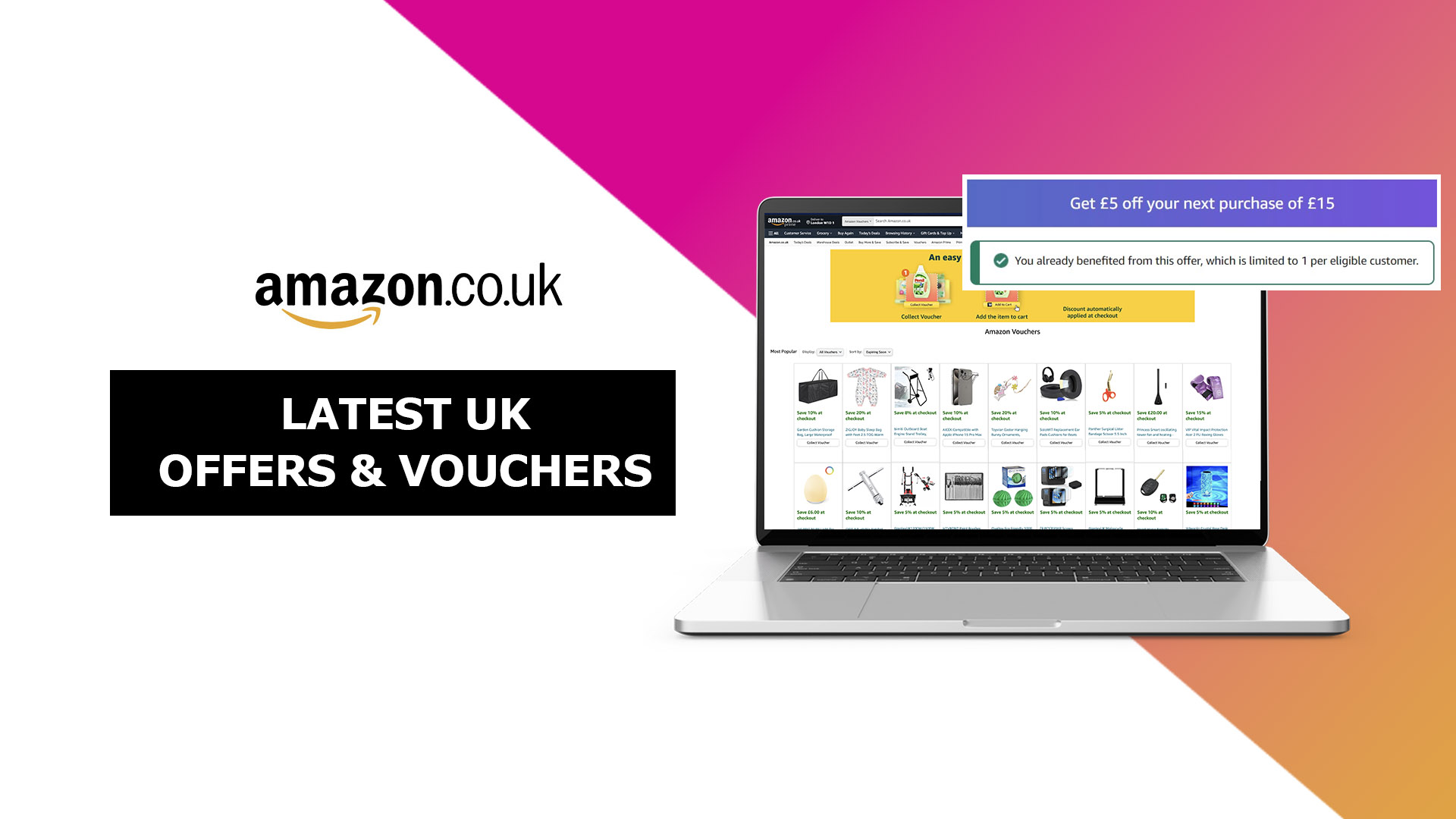 Amazon £5 Off £15 Code & Offers In The UK (2024)