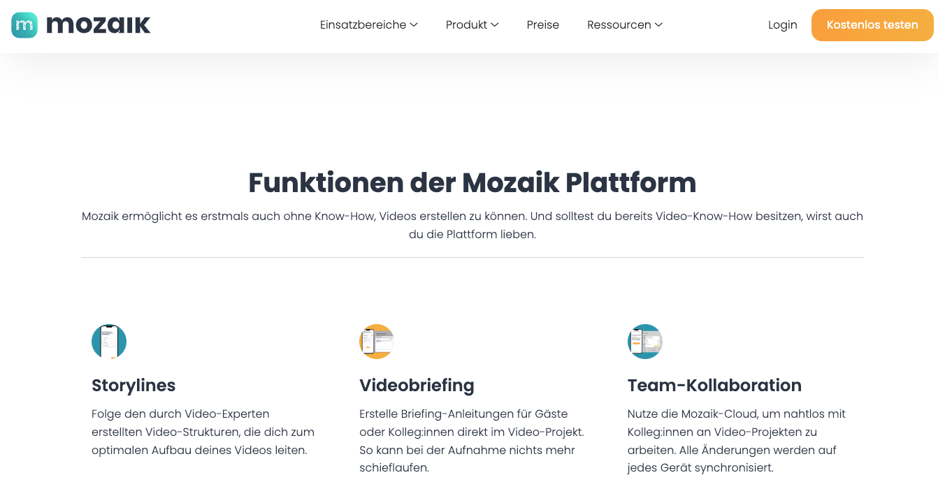 Features & Functions | Mozaik