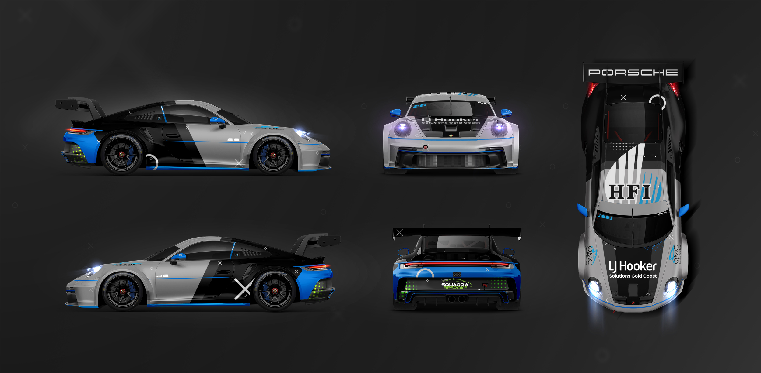 Bayley Hall Racing - Porsche 992 livery
