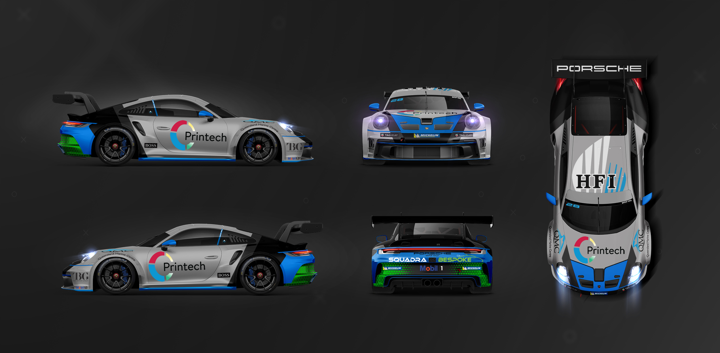 Bayley Hall Racing - Porsche 992 livery