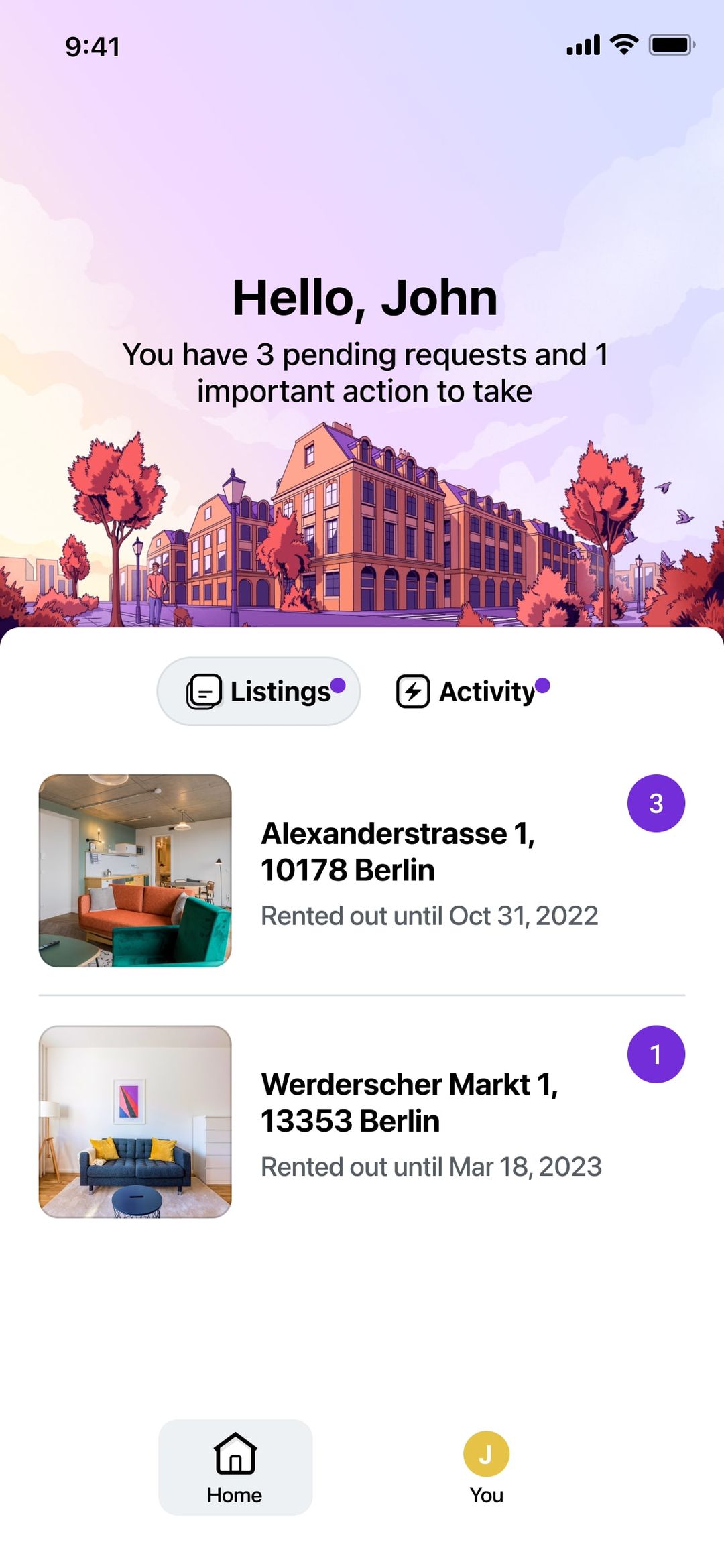 Wunderflats App for Landlords - Renting out on the go