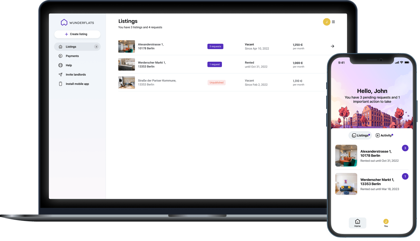 Rent Out Your Furnished Apartment with Wunderflats - Verified Tenants ...