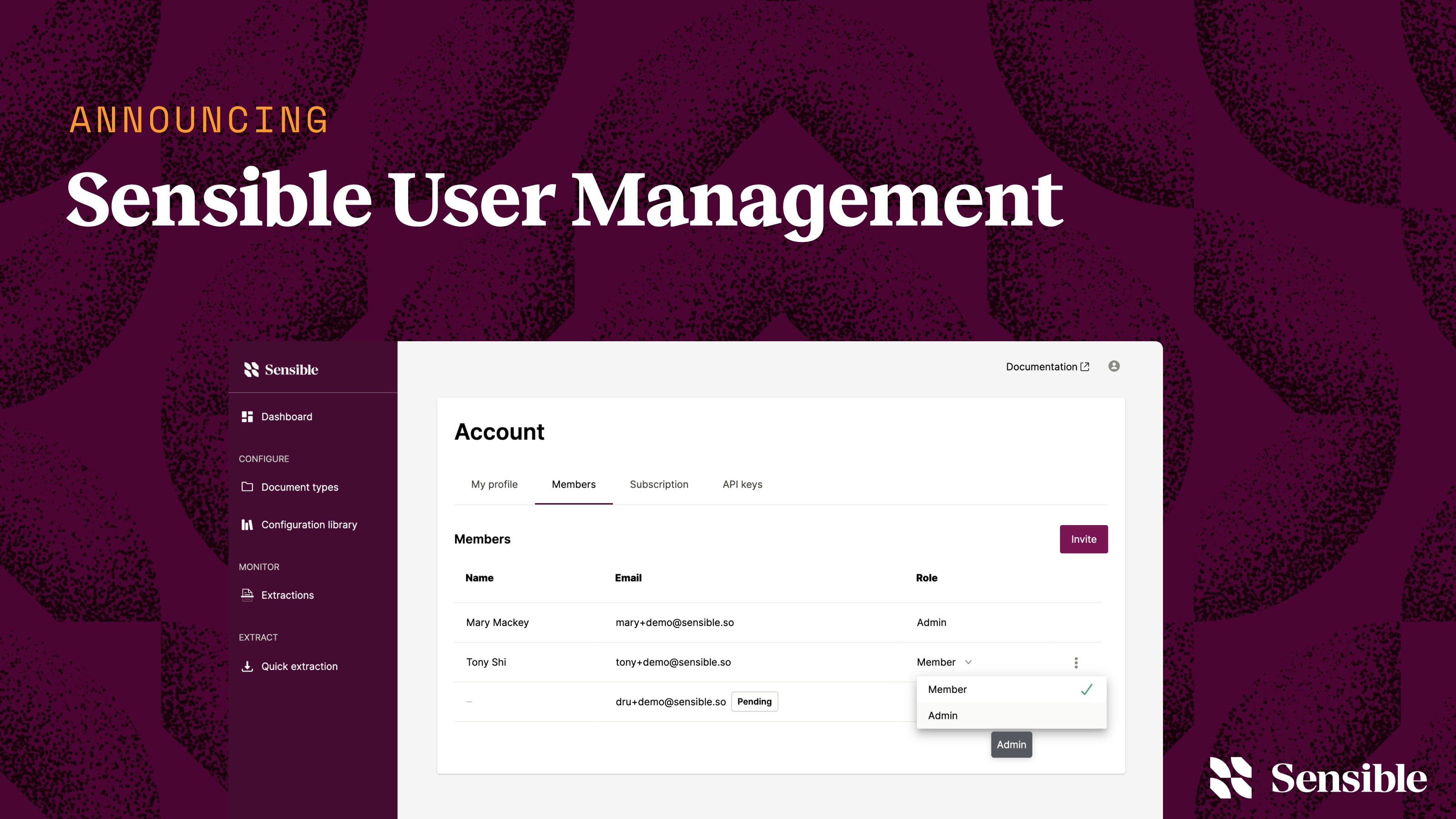 Managing Your Team on Sensible: A Look Into New User Management ...