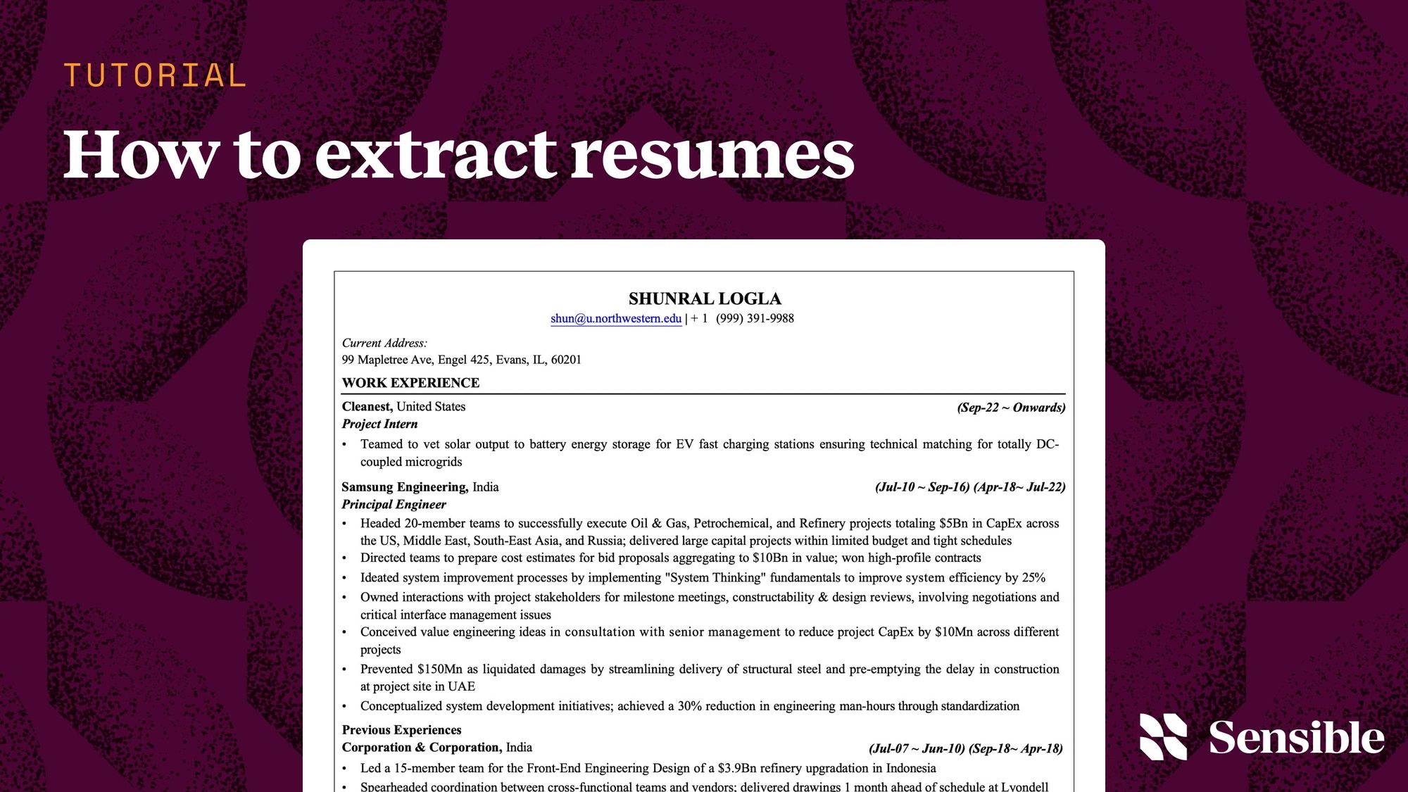 How to extract data from resumes with LLMs and Sensible | Sensible Blog