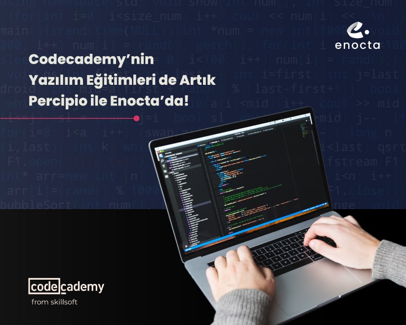 Codecademy’nin Yazılım Eğitimleri de Artık Percipio ile Enocta’da! | Enocta