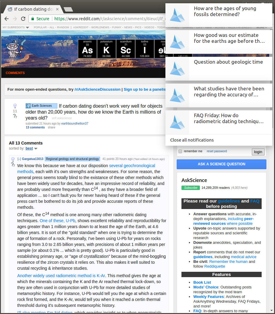 Reddit science discussions as a dataset | Jun 01, 2017