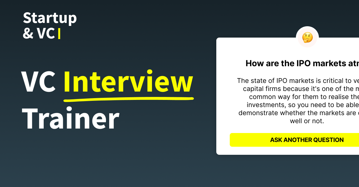 Venture Capital Job Interview Trainer