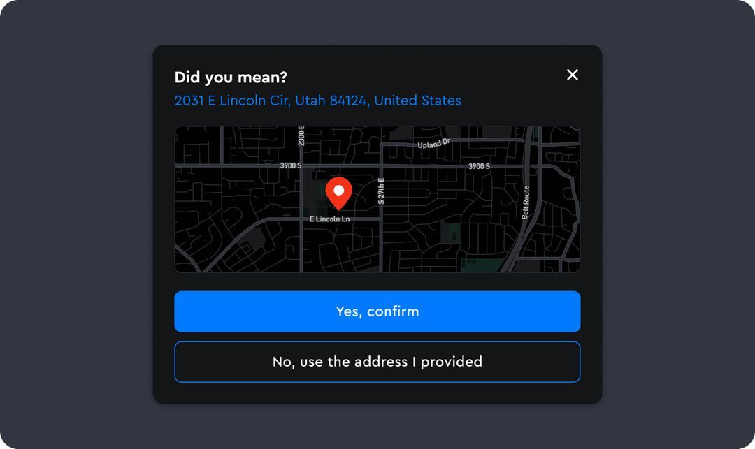 Address Autofill - Mapbox