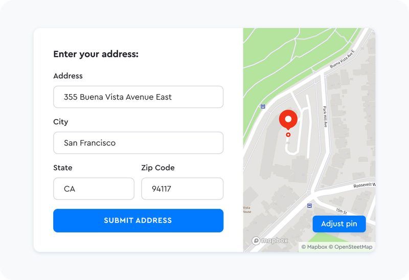 Address Autofill Mapbox