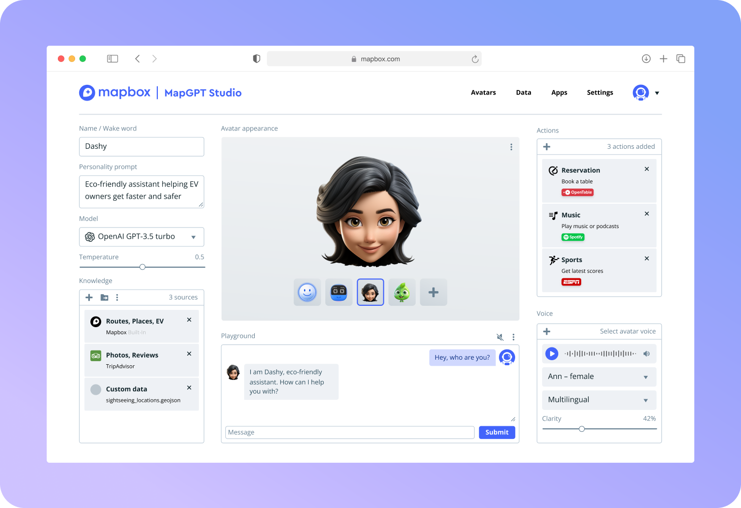 Mapbox MapGPT | AI assistant with location intelligence