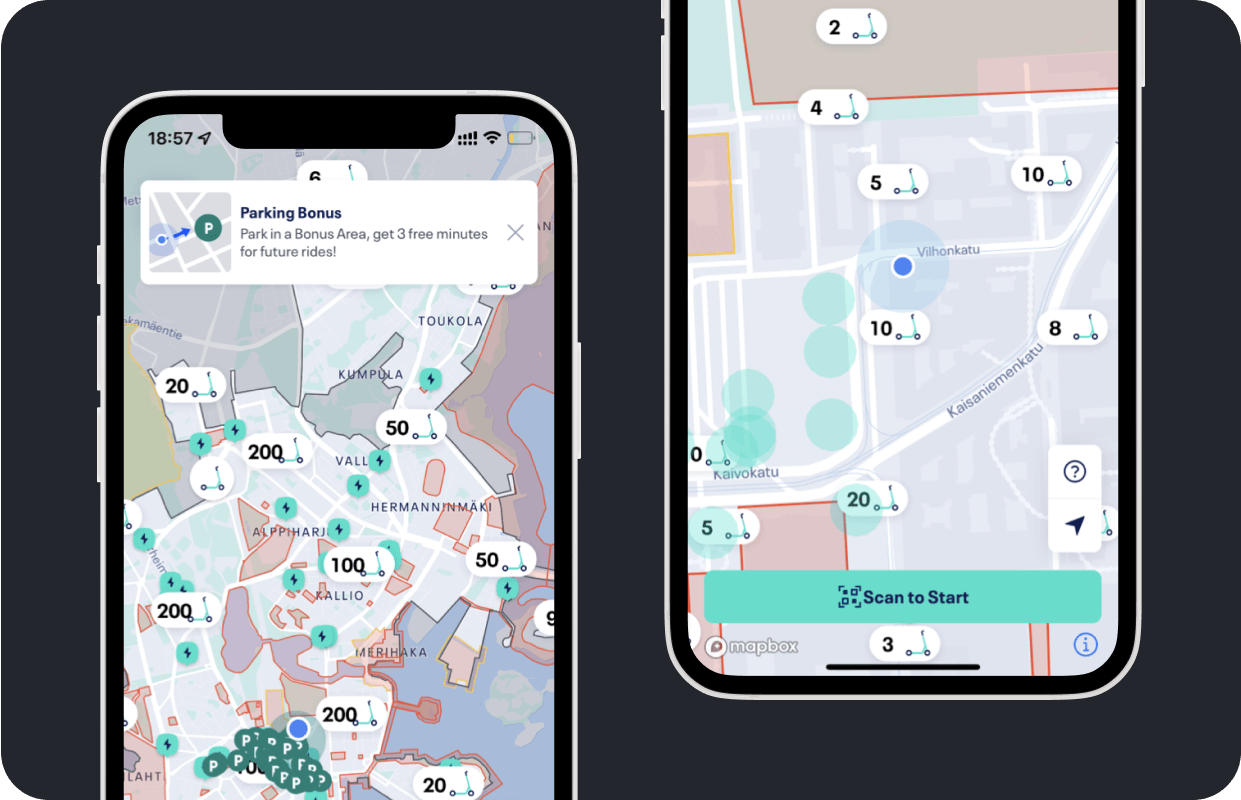 Mobile maps in 3D for iOS and Android