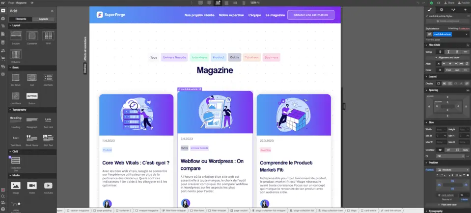Agence Webflow - Création de site web sur mesure