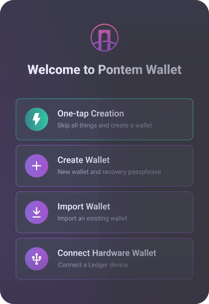 Pontem Wallet | Chrome, iOS & Android