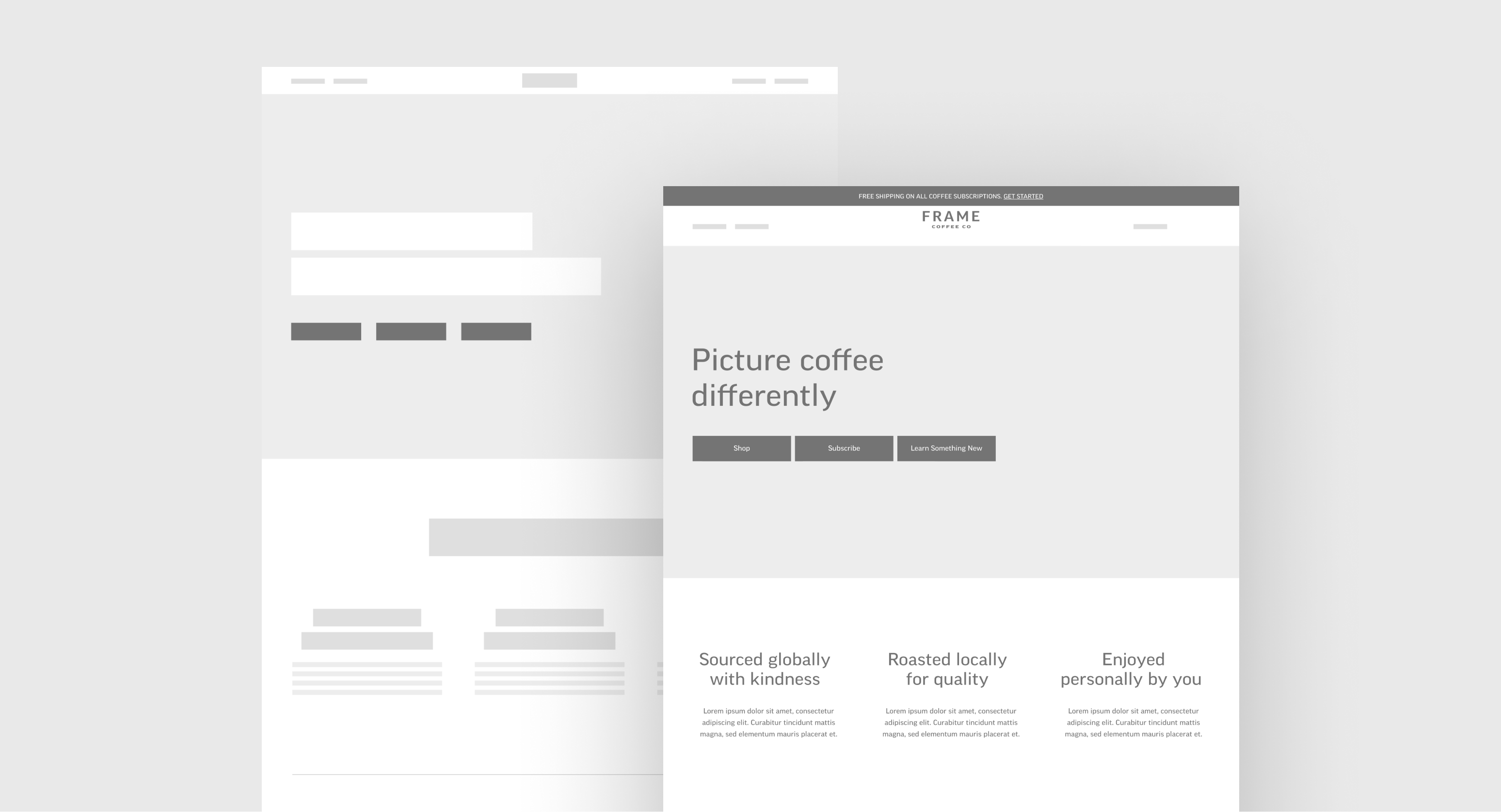 Frame Coffee Co | Our Work | CrateBind