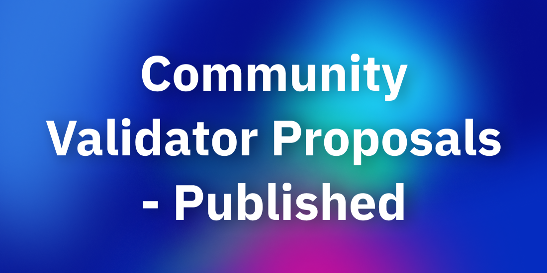 Community Validator Proposals - Published | The Radix Blog | Radix DLT