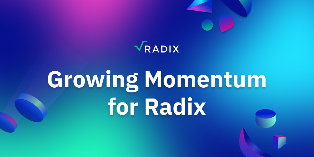 Growing Momentum for Radix | The Radix Blog | Radix DLT
