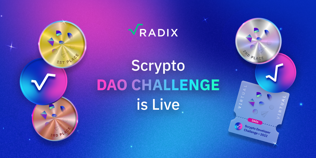 Scrypto DAO Challenge is Live! | The Radix Blog | Radix DLT