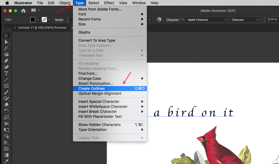 How to Outline Text for Print | Printworks