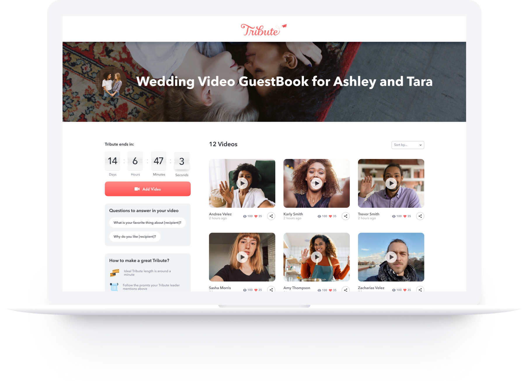 Wedding Video Message | Best Gift Video Maker | Tribute