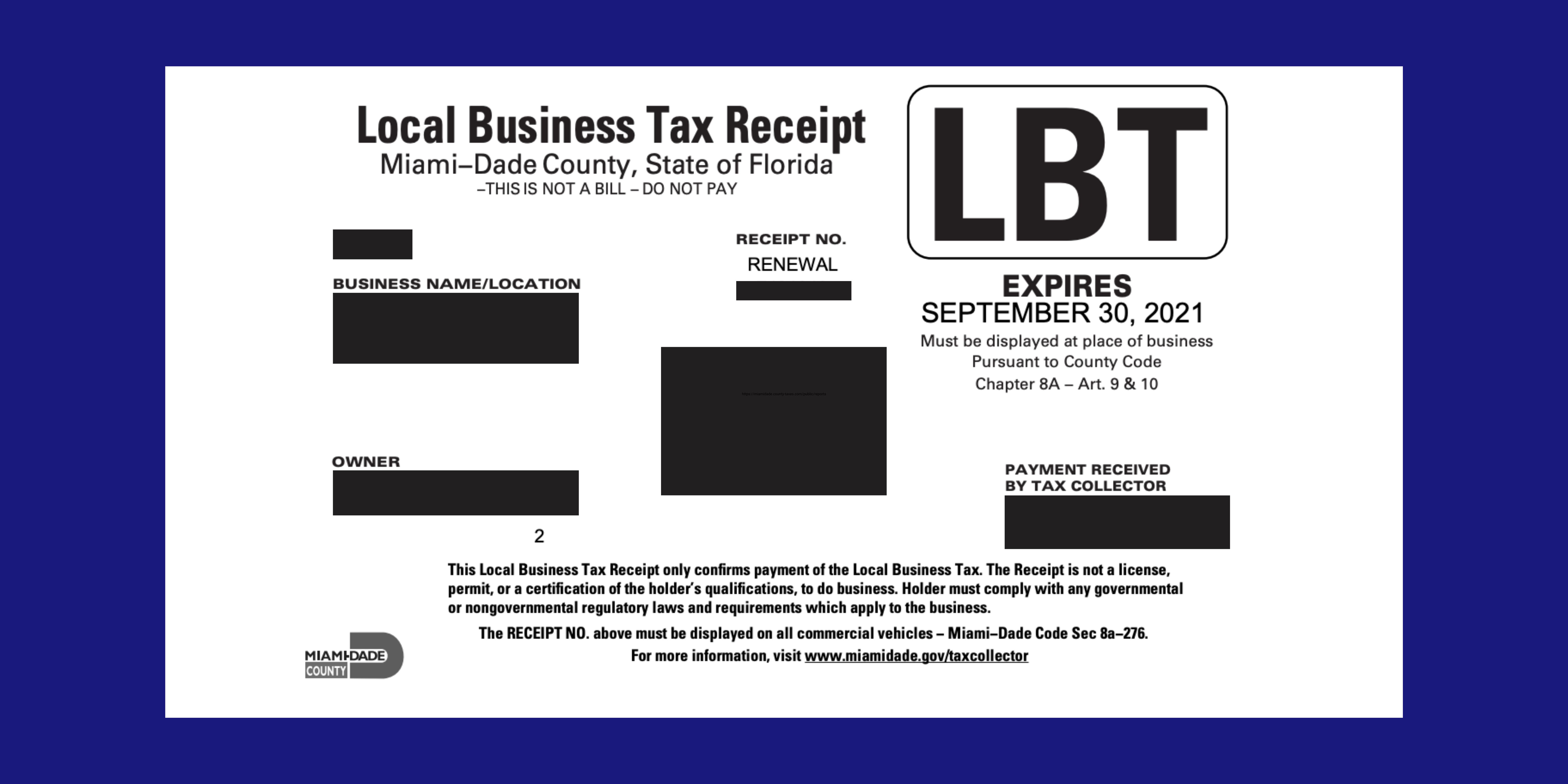 Axis Helps Miami Miami s Local Business Tax What Every Business Axis Helps Miami Miami s Local Business Tax What Every Business