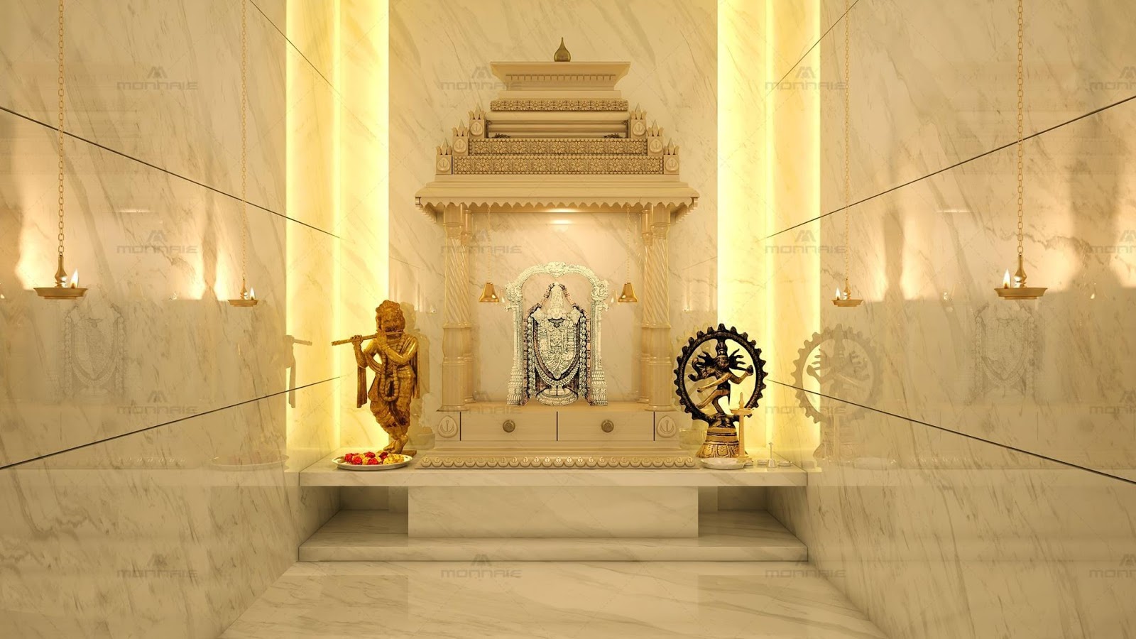 The Charm of Elegant Mandir Designs in home interiors