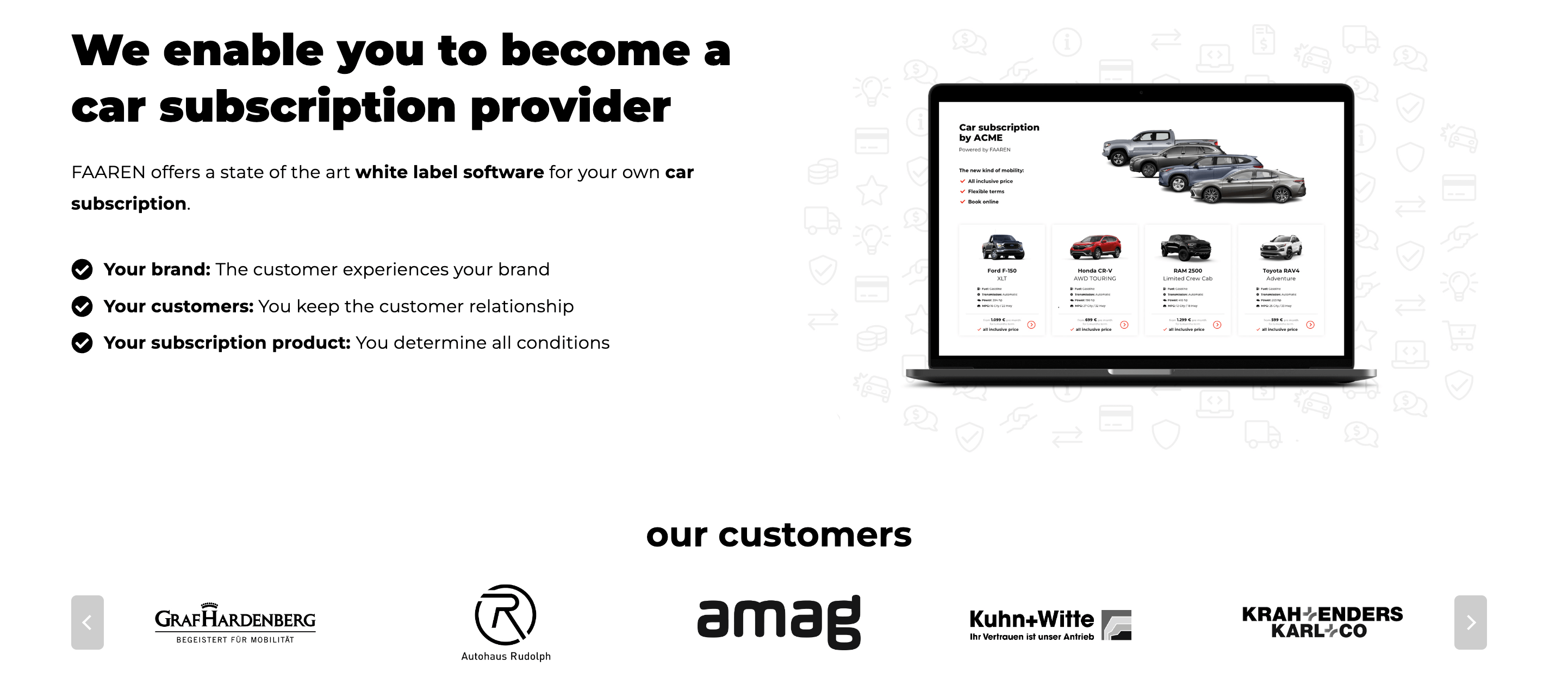 The Best Car Subscription Software | Car Sloth