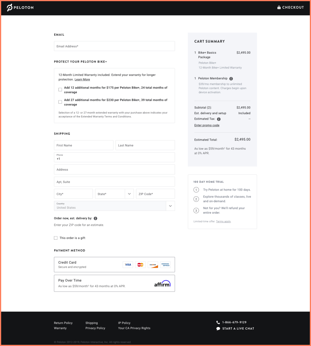 35 Stunning Examples of Checkout Pages