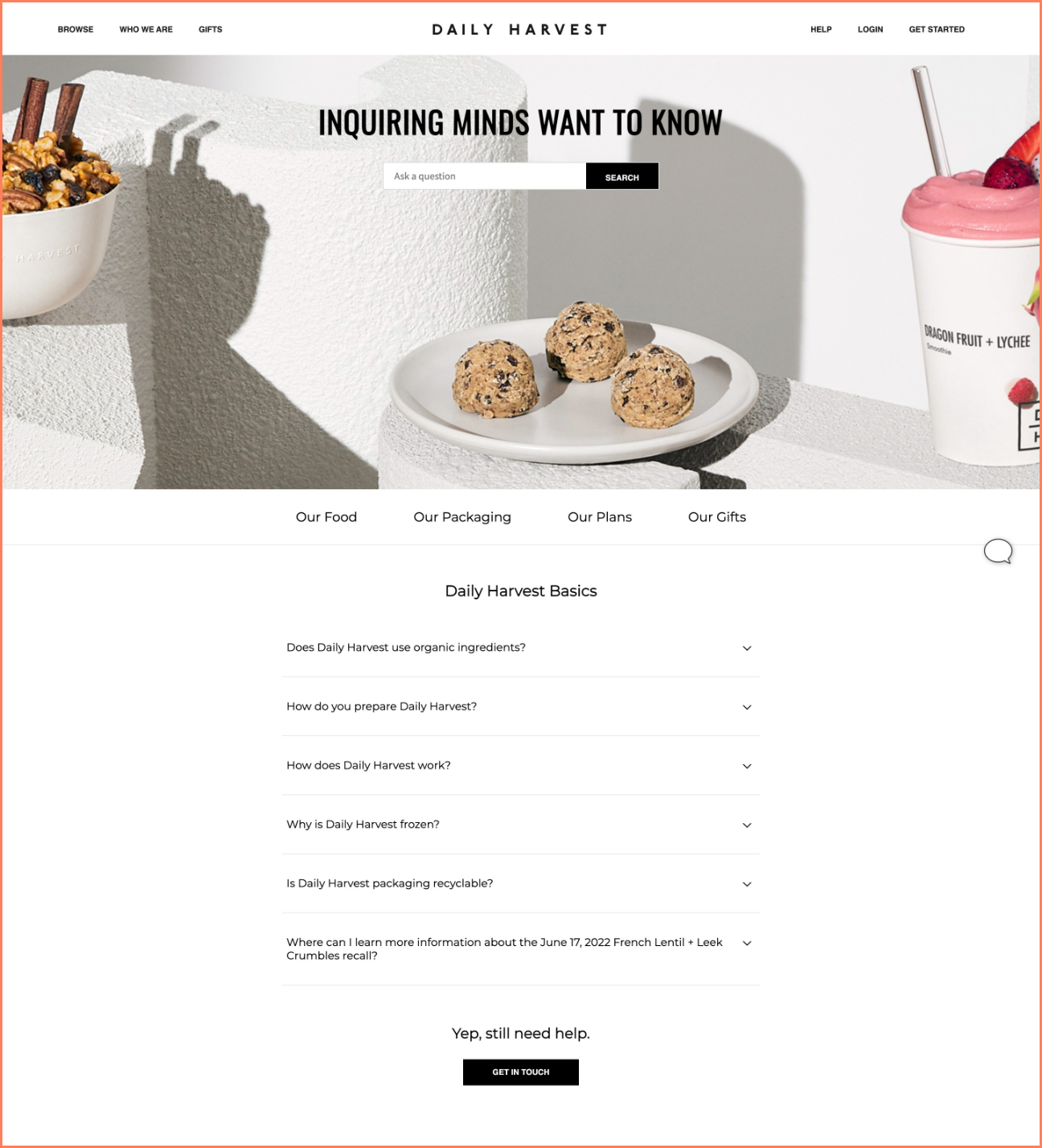 20 eCommerce 'contact us' page designs for inspiration