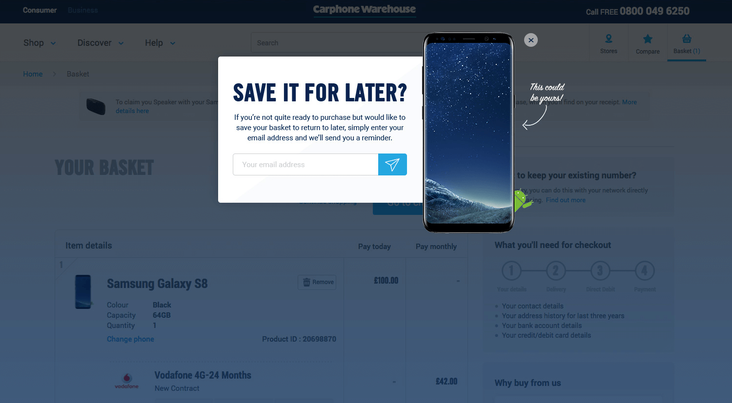 Cart Abandonment Pop-Up: 19 Amazing Examples (That Actually Work)