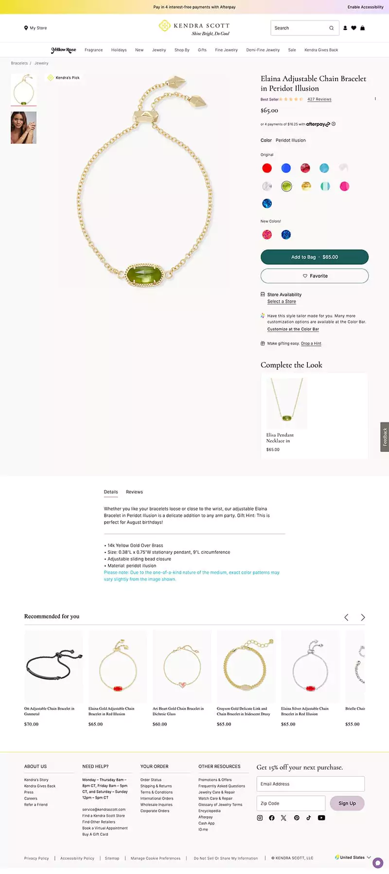 Jewelry Product Page: 24 High-Converting Examples